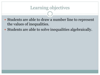 Inequalities mathematics grade nine igcse.ppt