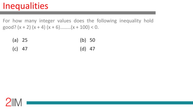 Inequalities - Integer solutions | PPT