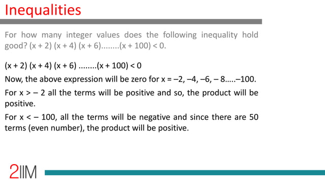 Inequalities - Integer solutions | PPT