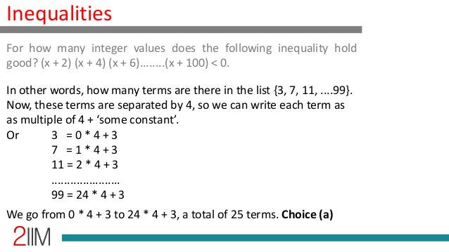 Inequalities - Integer solutions | PPT