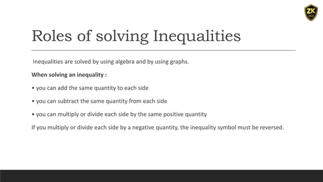 Inequalities and absolute value | PPTX | Physics | Science