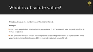 Inequalities and absolute value | PPTX