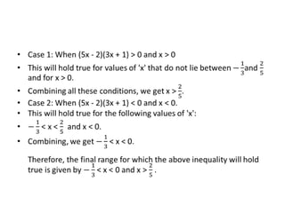 Inequalities and modulus | PPTX