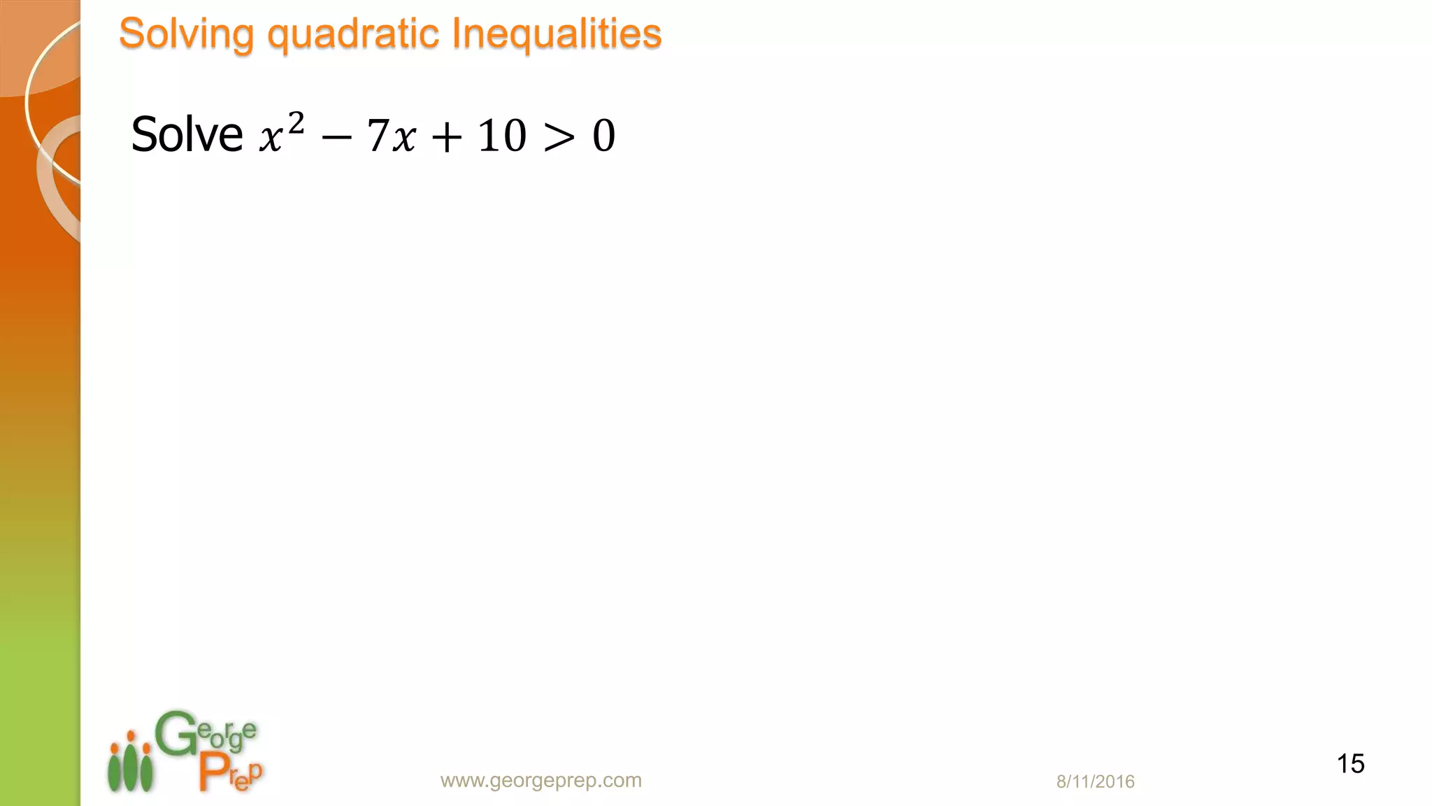 Inequalities and Modulus Session 1 | PPTX