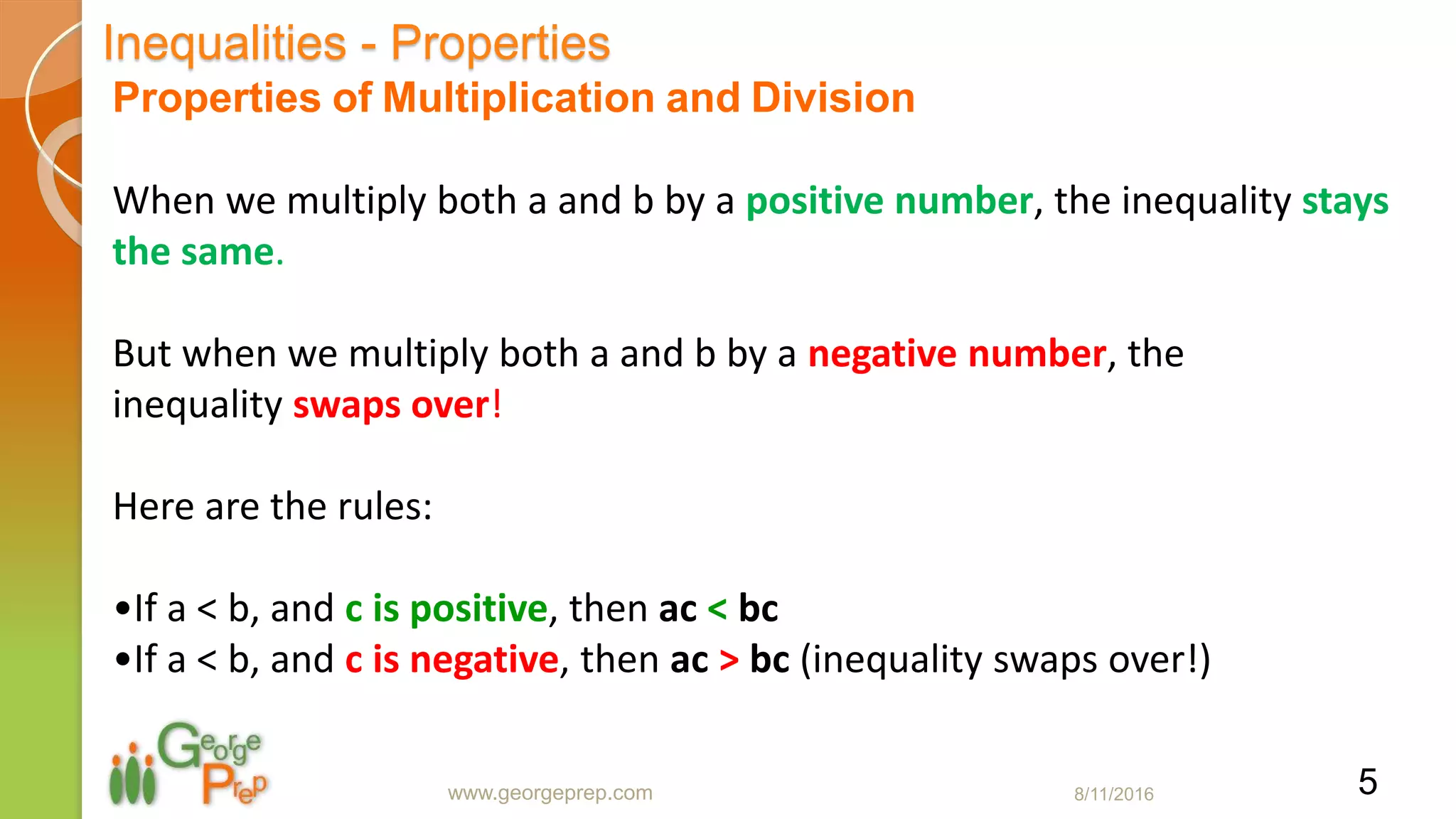 Inequalities and Modulus Session 1 | PPTX