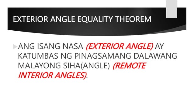 INEQUALITIES IN A TRIANGLE SIDE ANGLE RELATIONSHIP.pptx