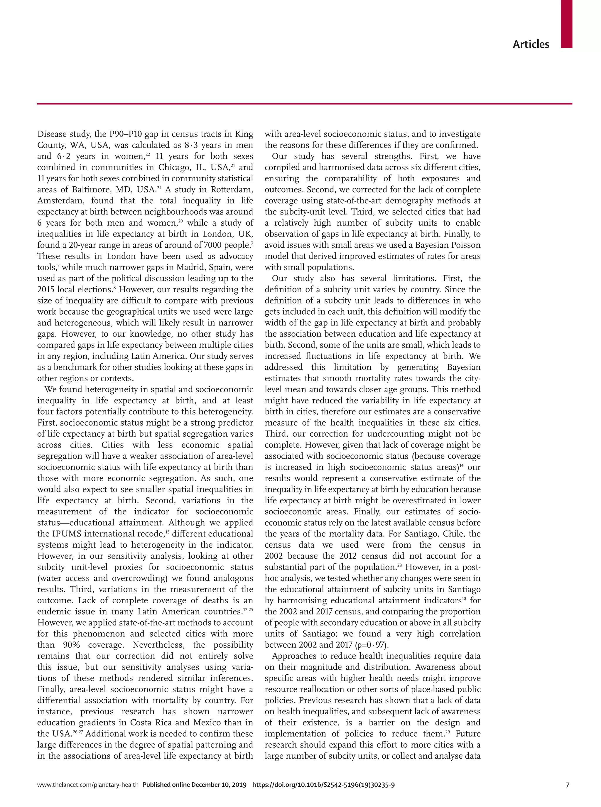 Inequalities in life expectancy | PDF