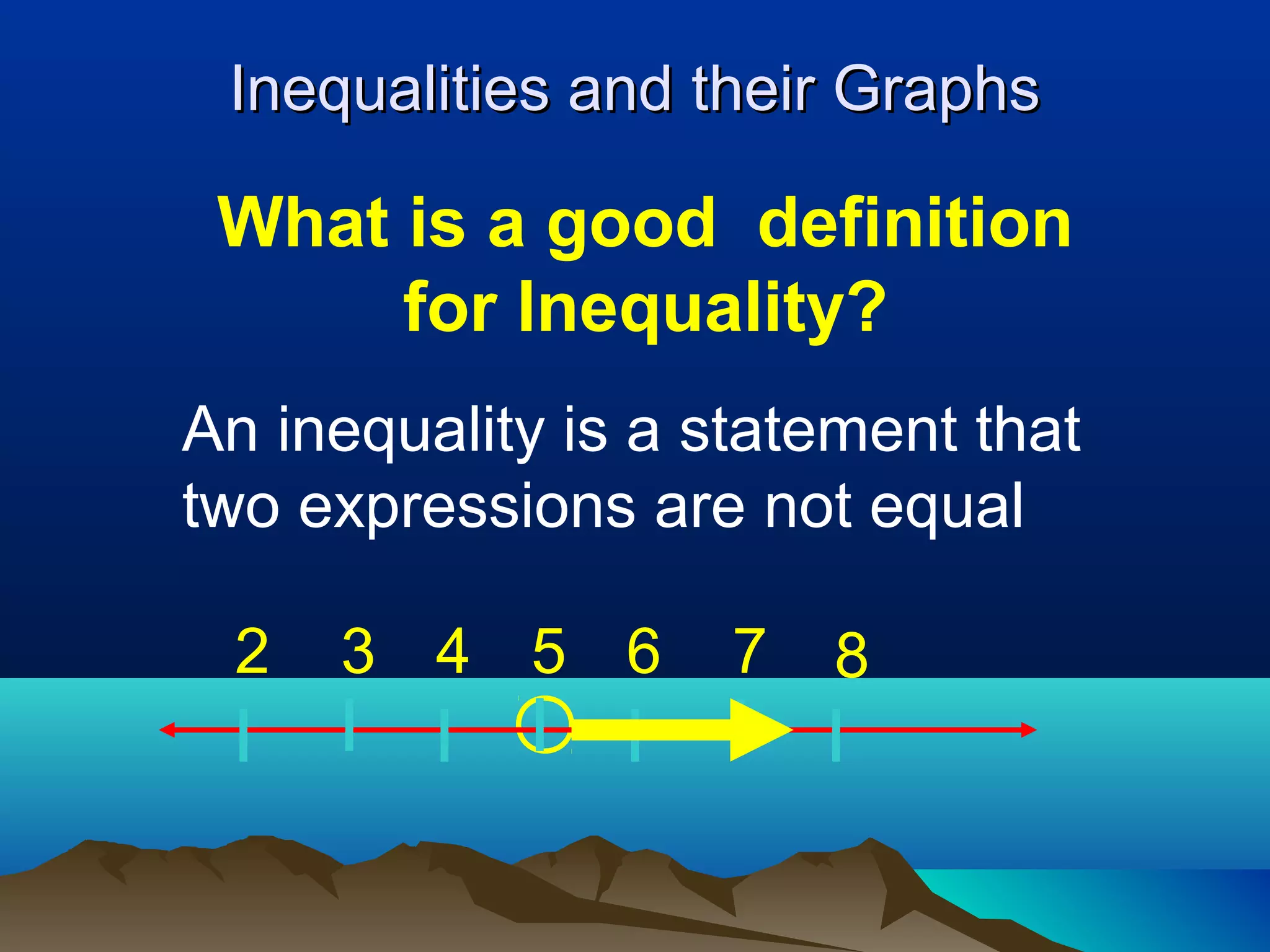 Inequalities powerpoint | PPT