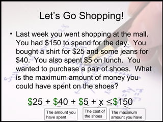 Inequalities ppt revised | PPT