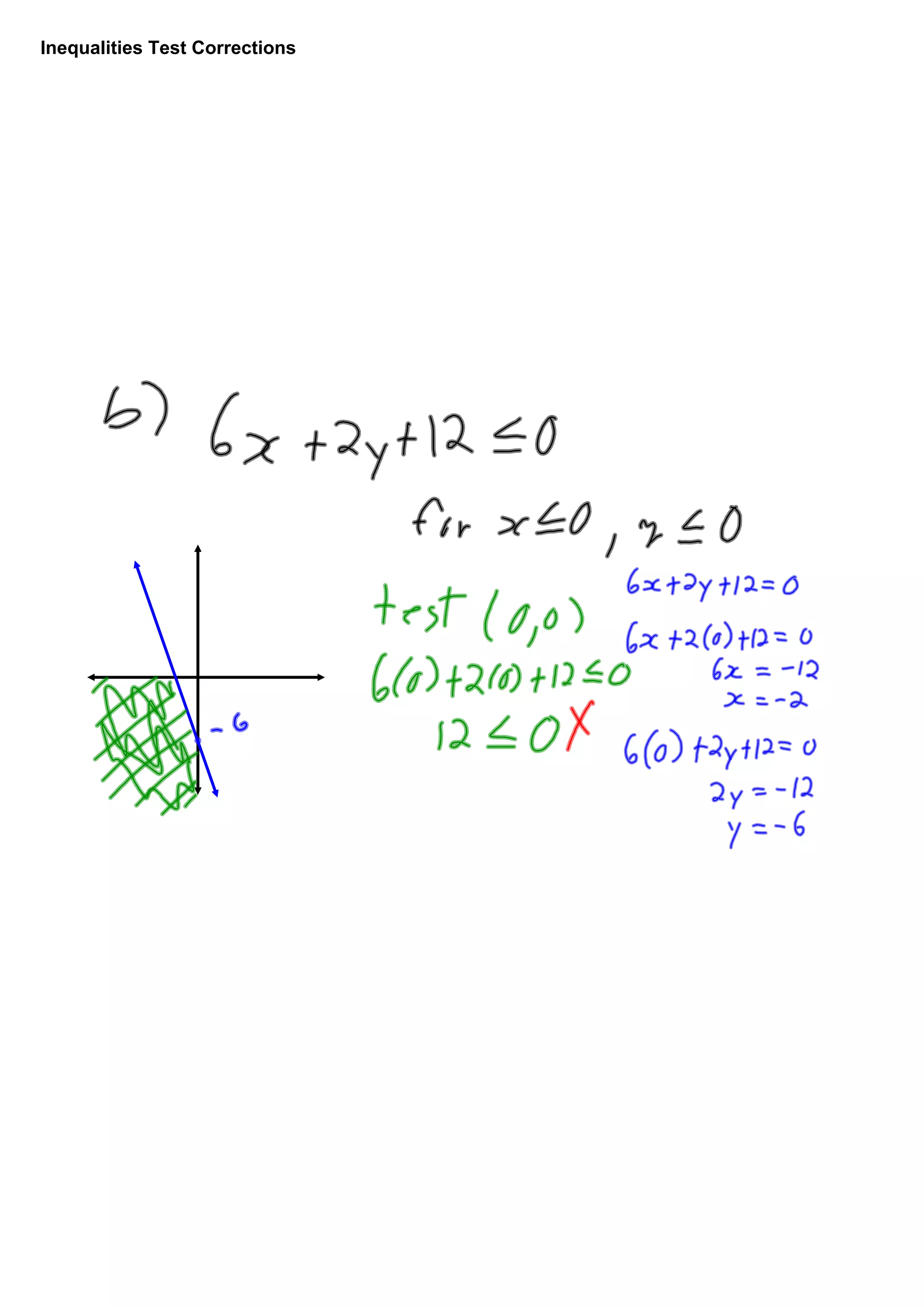 Inequalities test corrections | PDF