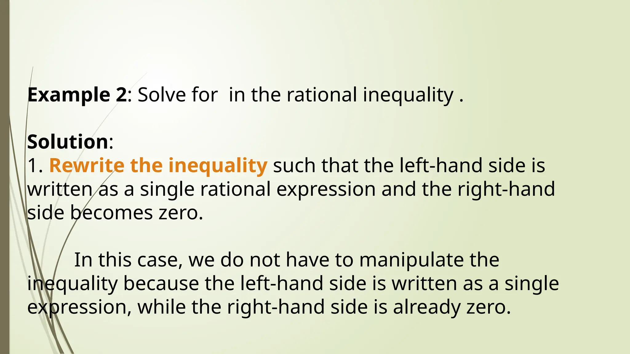 rational inequality absksbakdnakdadkasdsankda | PPTX