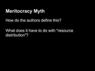 Meritocracy | PDF