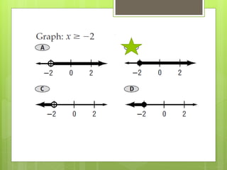 Unit 3 - Inequality review | PPT