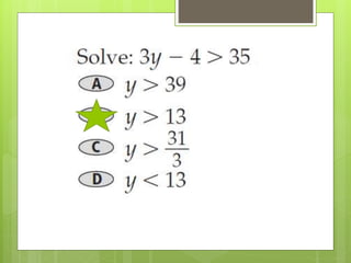 Unit 3 - Inequality review | PPT