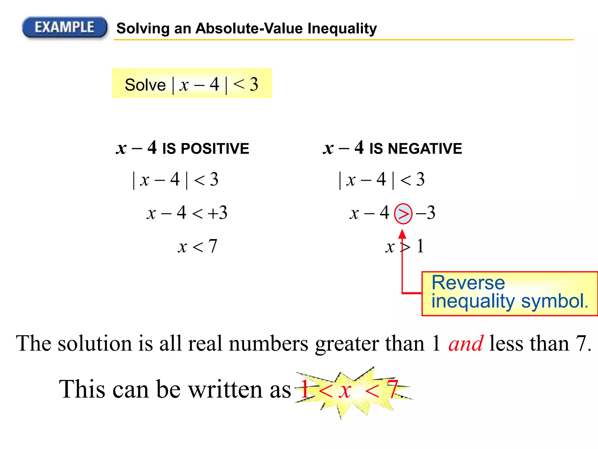 Absolute Value Inequalities | PPT