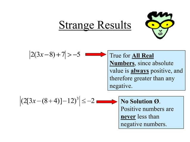 Absolute Value Inequalities | PPT