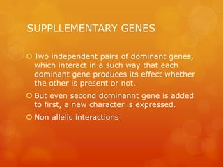 SUPPLEMENTARY AND COMPLEMENTARY INHERITANCES | PPTX