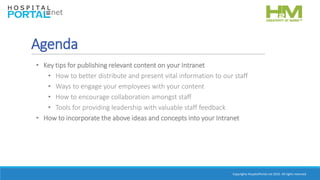 Best Practices in Internal Communication Using Your Hospital Intranet | PDF