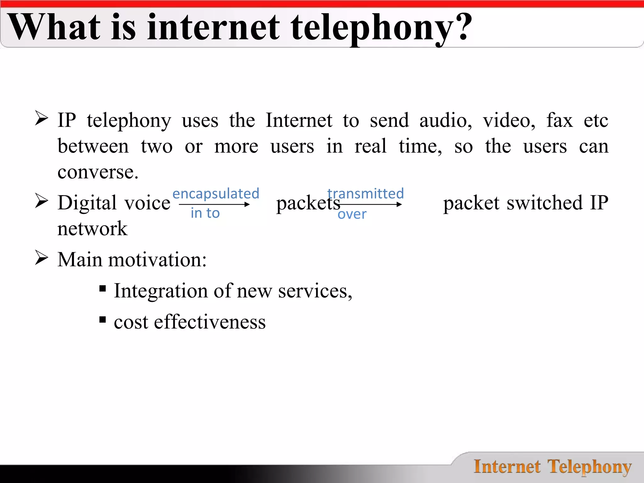 Internet Telephony | PPT