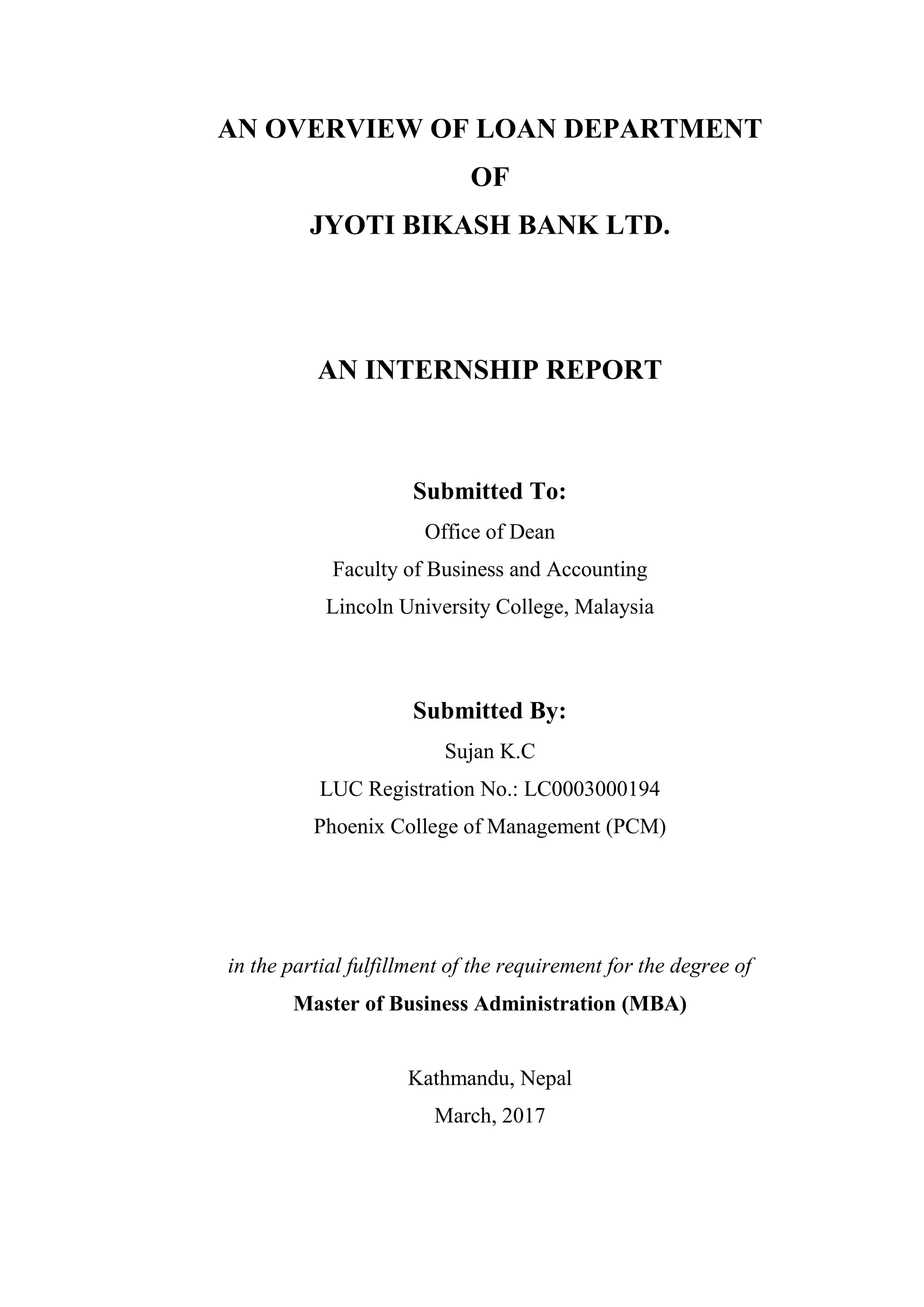 Inern report jyoti final for das sir | PDF