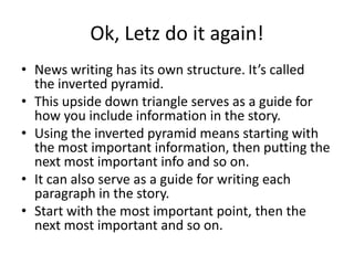 Inverted pyramid ppt | PPTX