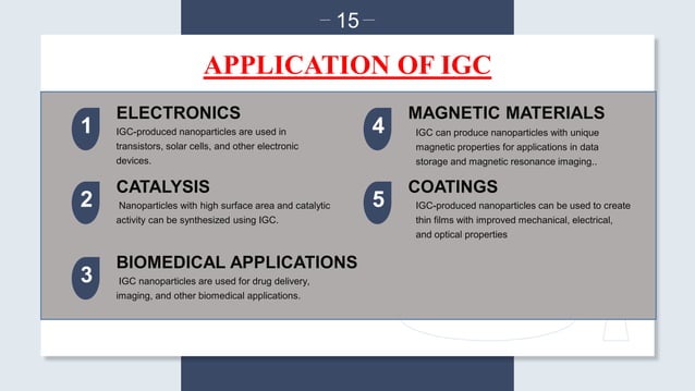 inert gas condensation synthesis of nanomaterial in physical method | PPTX | Chemistry | Science