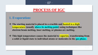 inert gas condensation synthesis of nanomaterial in physical method | PPTX