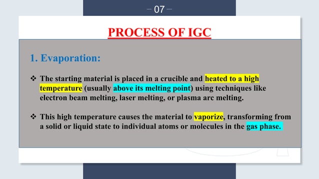 inert gas condensation synthesis of nanomaterial in physical method ...