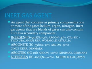 INERT GAS EXTINGUISHING SYSTEM | PPT