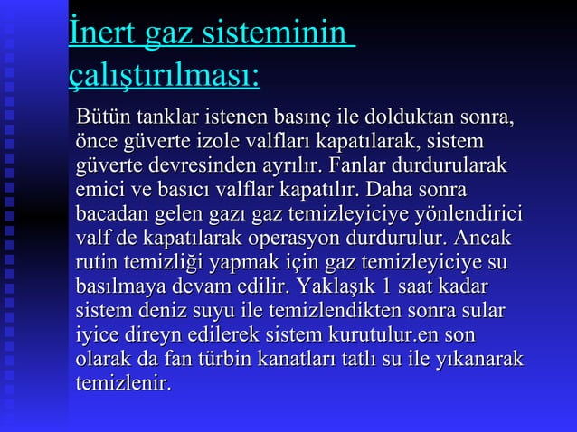 Inert gaz sistemig | PPT