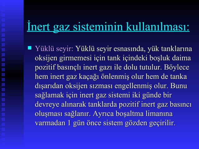 Inert gaz sistemig | PPT