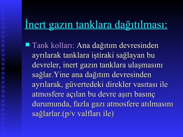 Inert gaz sistemig | PPT