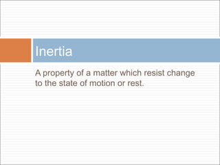 Inertia | PPT