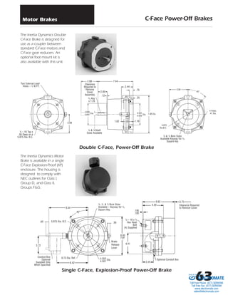 Inertia dynamic motor brake specsheet | PDF