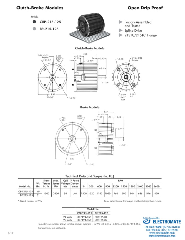 Inertia dynamics cb_open215_specsheet | PDF