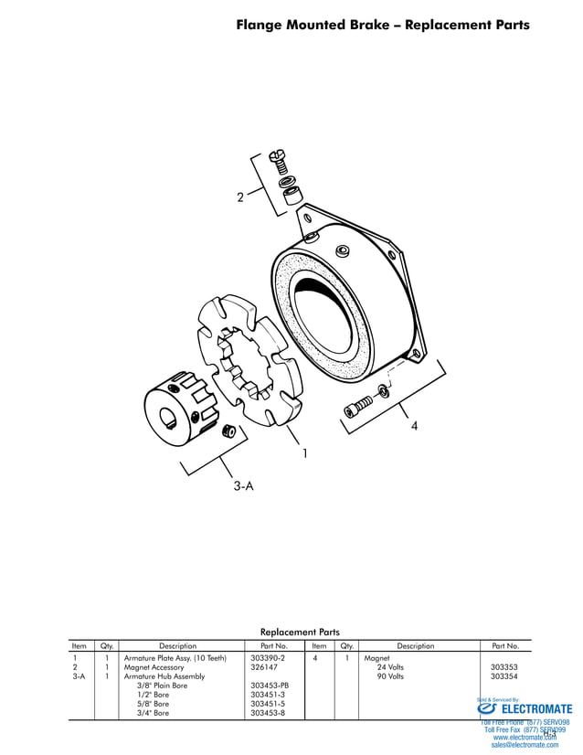 Inertia dynamics flangemountedbrakes_specsheet | PDF
