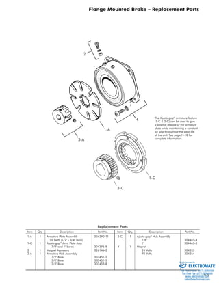 Inertia dynamics flangemountedbrakes_specsheet | PDF