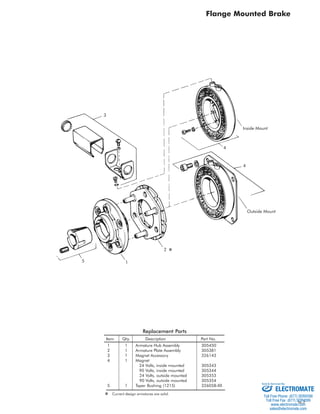Inertia dynamics flangemountedbrakes_specsheet | PDF