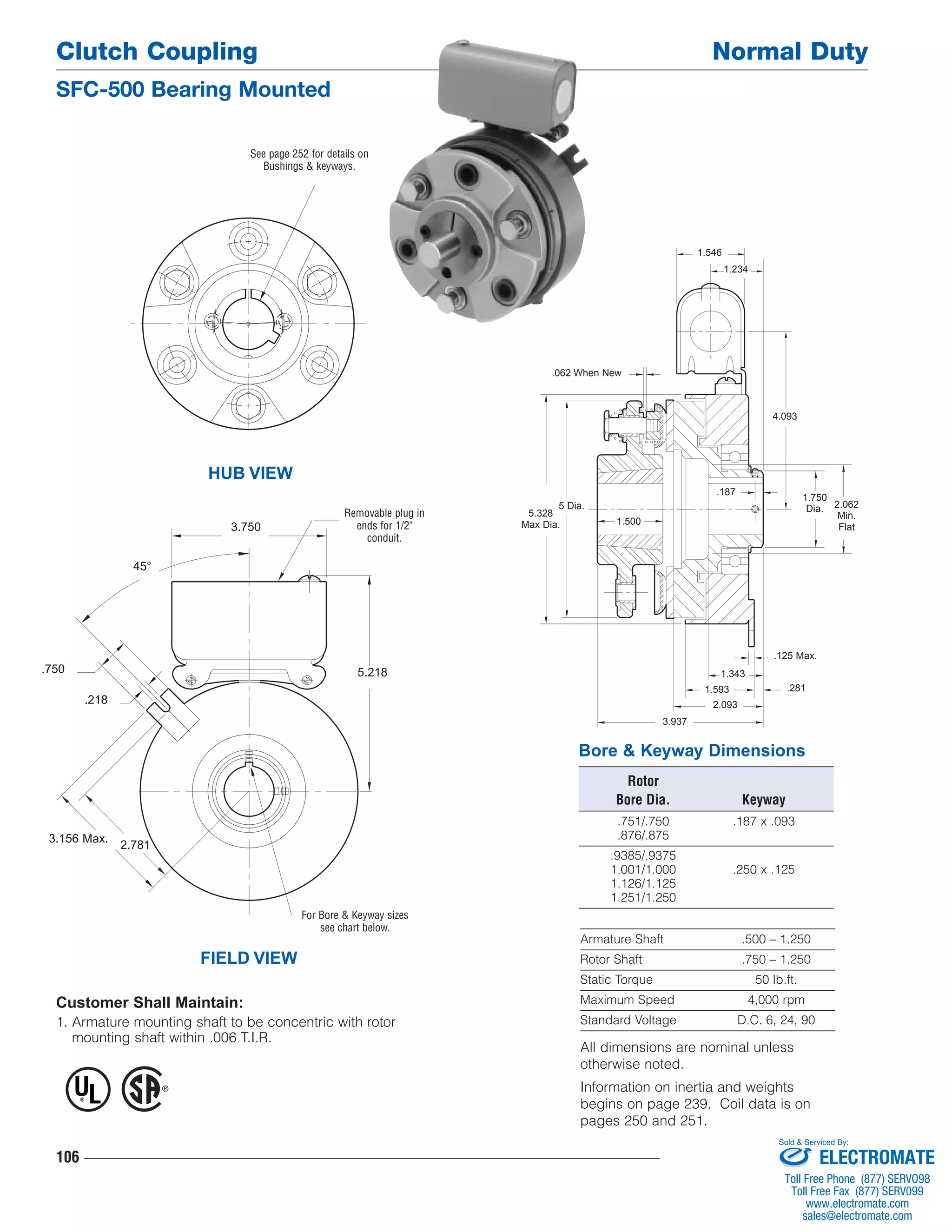 Inertia dynamics sfc500b_specsheet | PDF
