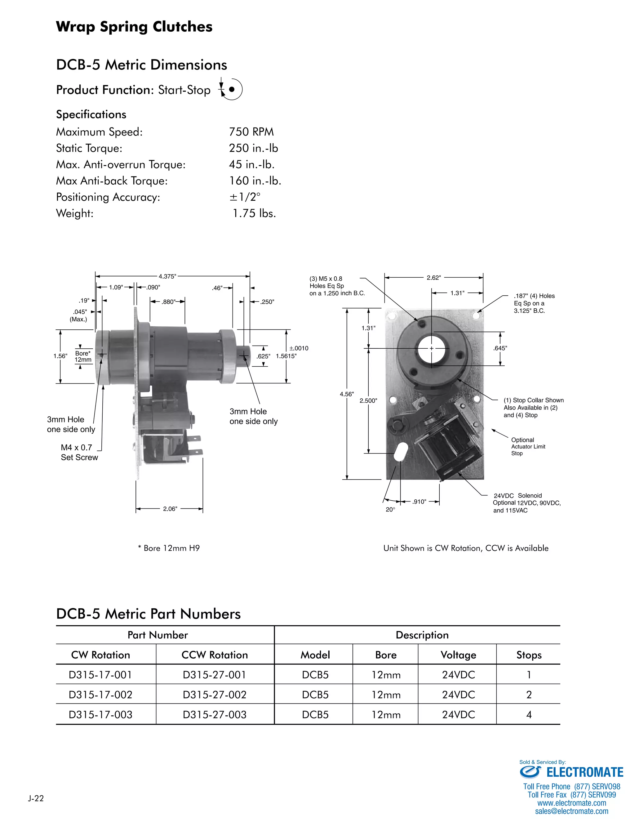 Inertia dynamics wrapspring_dcb5m_specsheet | PDF