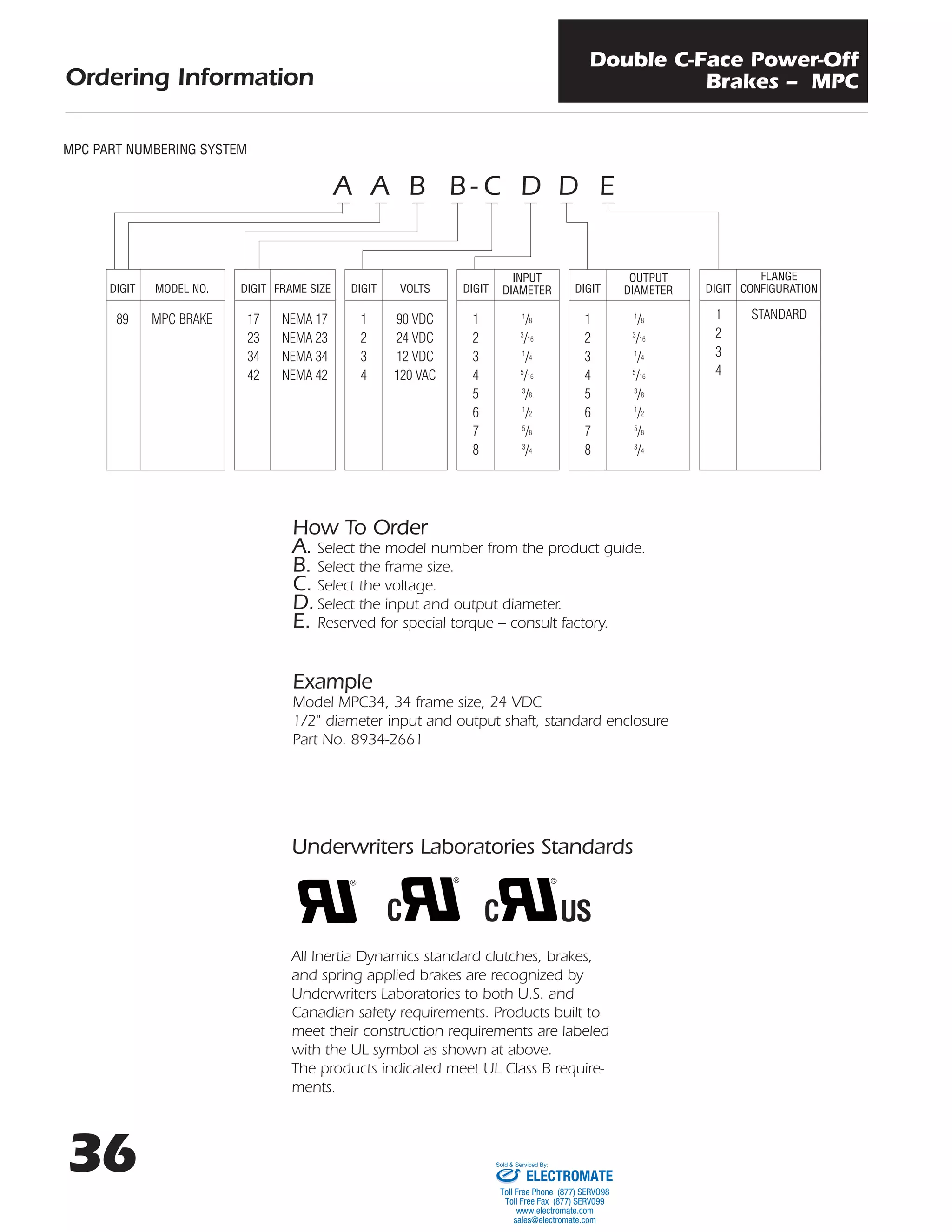 Inertia dynamic type mpc_specsheet | PDF