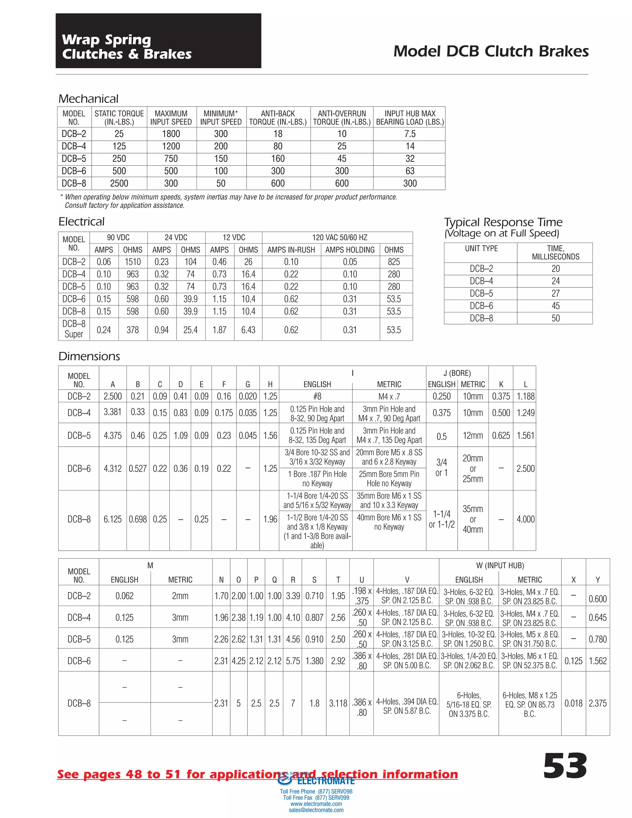 Inertia dynamic wrap spring clutches & brakes_specsheet | PDF | Auto ...