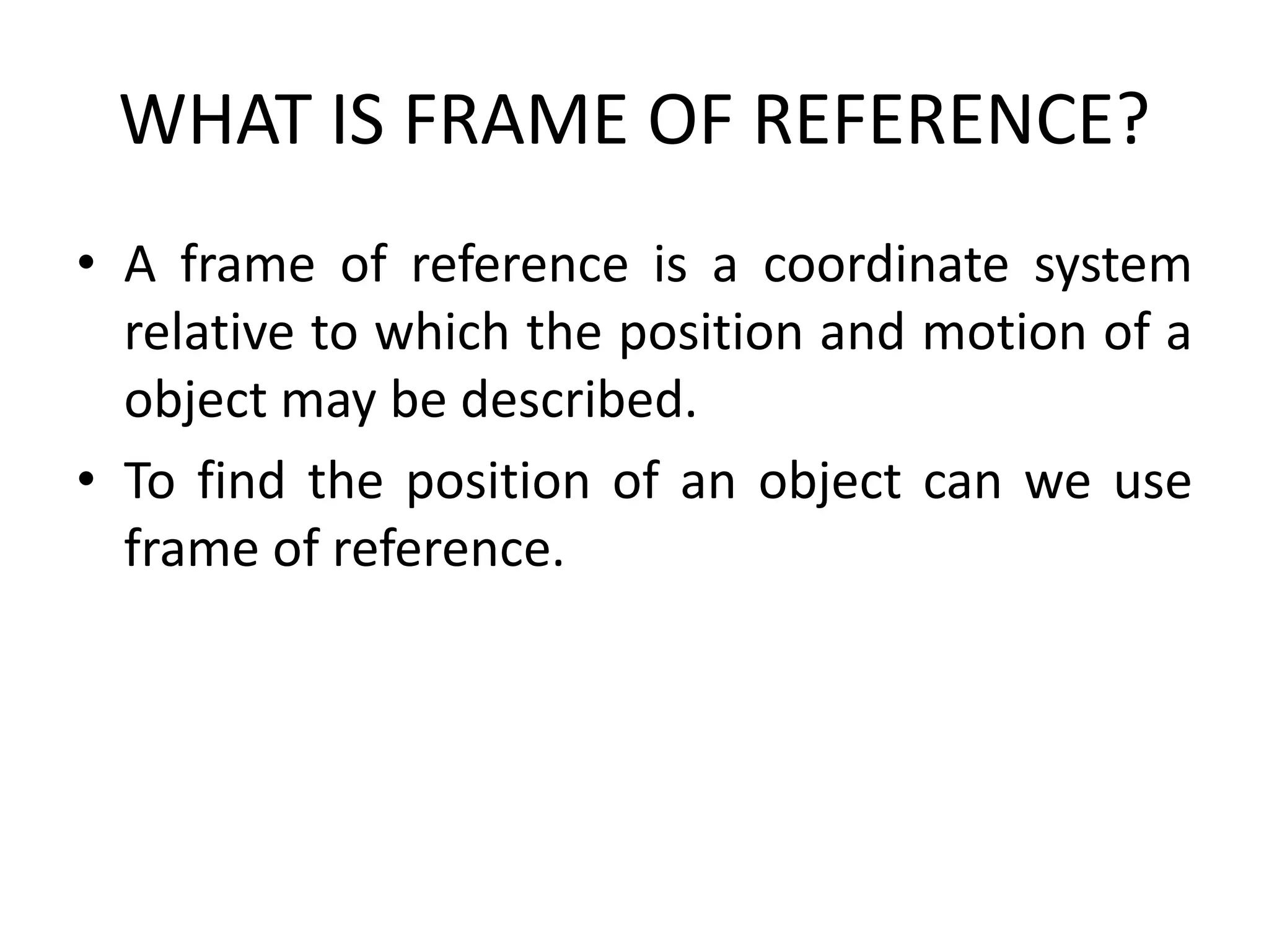 Inertial frame of reference | PPTX