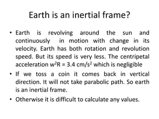 Inertial frame of reference | PPTX