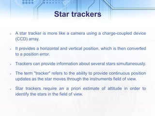 Inertial sensors used in satellites | PPT
