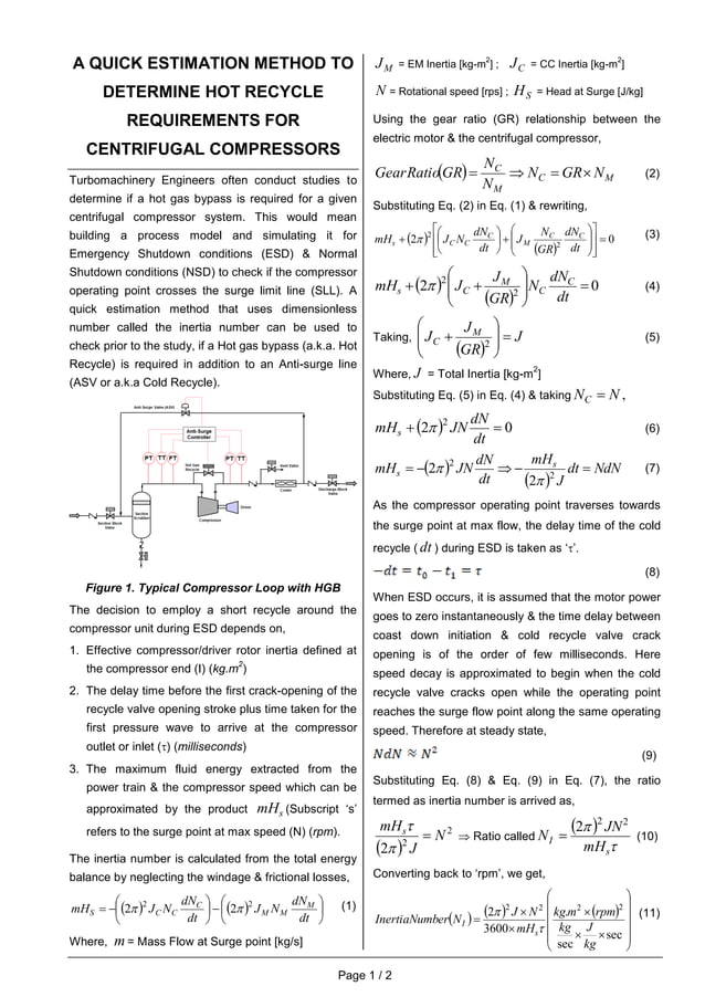 A QUICK ESTIMATION METHOD TO DETERMINE HOT RECYCLE REQUIREMENTS FOR ...