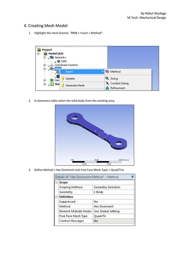 Inertia relief analysis of a suspension shock linkage in Ansys | PDF | Physics | Science