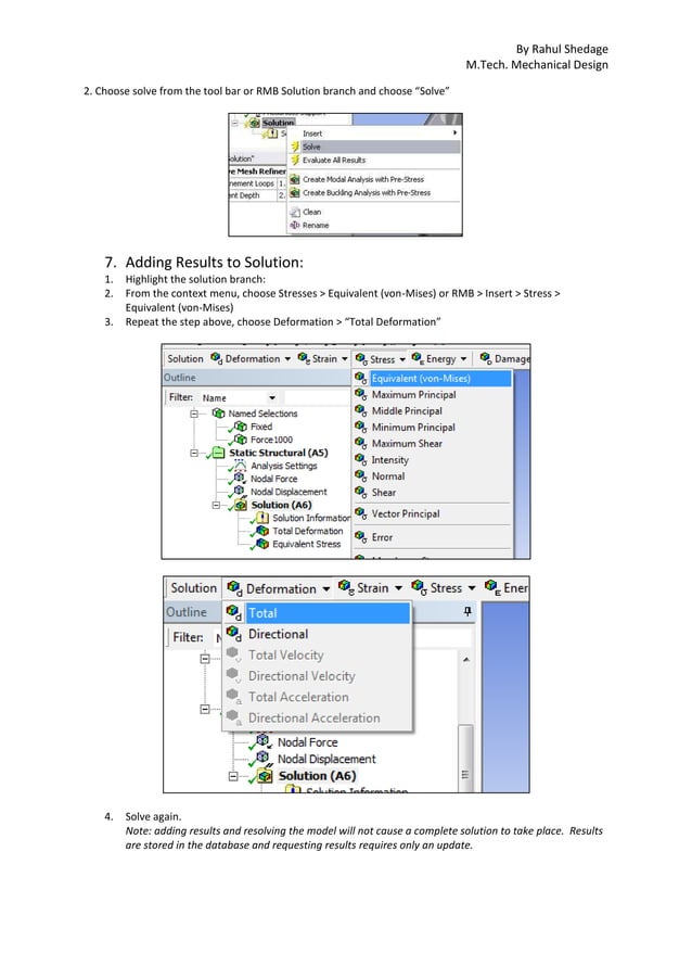 Inertia relief analysis of a suspension shock linkage in Ansys | PDF | Physics | Science