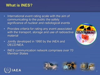 International Nuclear and Radiological Event Scale (INES) - 12 April ...