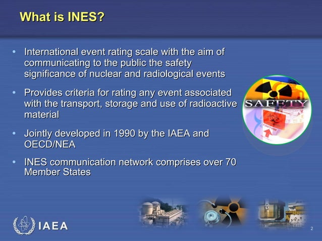 International Nuclear and Radiological Event Scale (INES) - 12 April ...